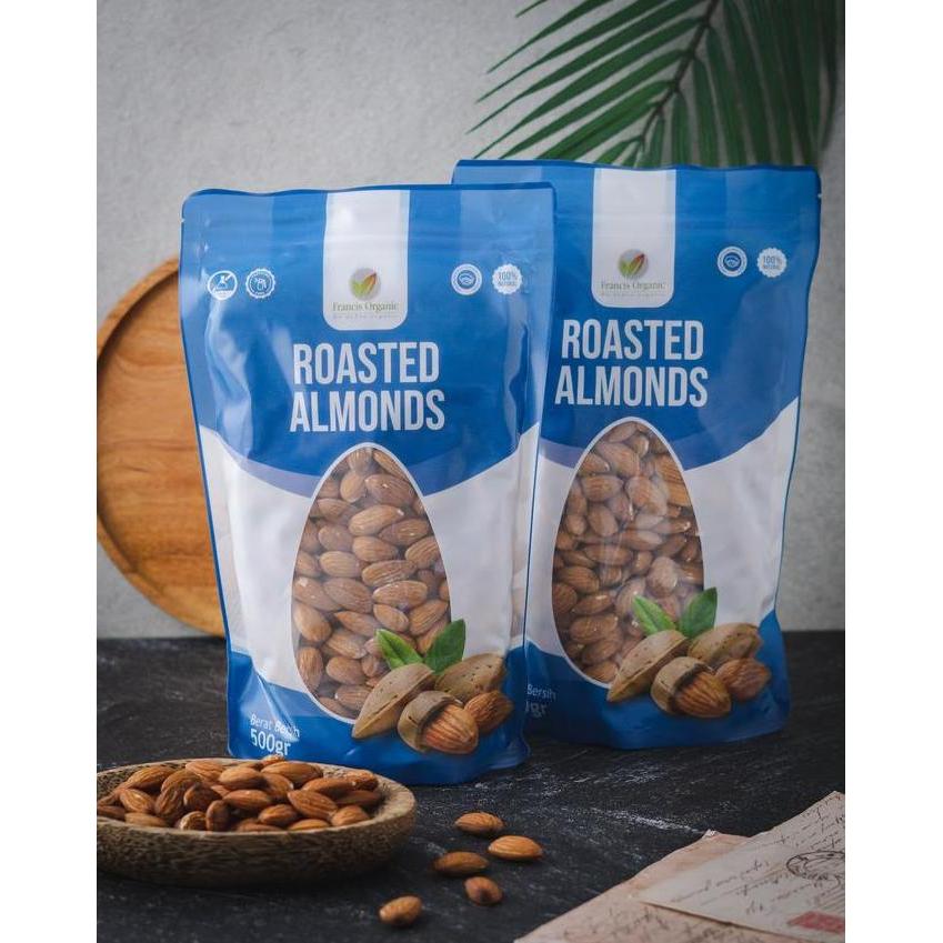 Jual Roasted Almond / Almond Panggang 500gram ( Francis Organic ...