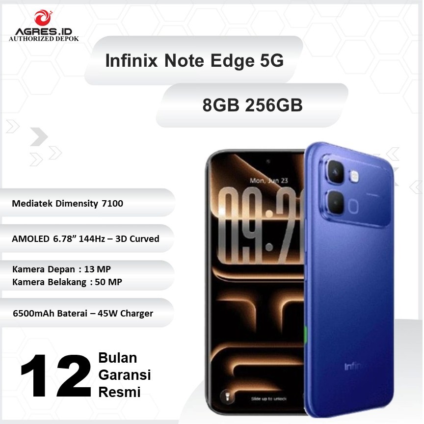 Jual Infinix Note Edge 5G - 8GB 256GB | Mediatek Dimensity 7100 ...