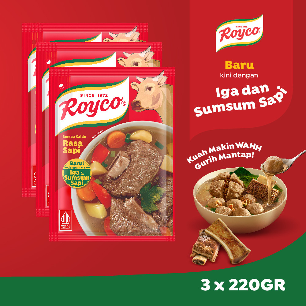 Jual Royco BUMBU KALDU Penyedap Makanan Penyedap Rasa SAPI Beryodium ...