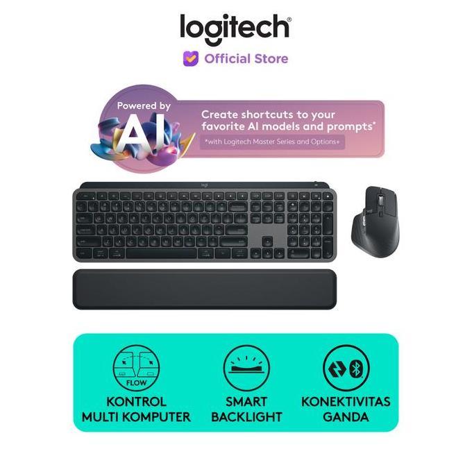 Jual '' Logitech MX Keys S Combo - MX Keys S + MX Master 3S dengan Palm ...