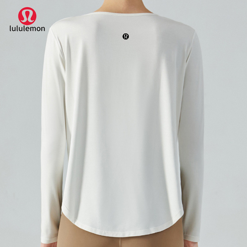 Jual New Arrival 2026 LuluLemon Loose Fitness Clothes Long-Sleeved ...
