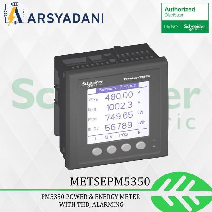 Jual SCHNEIDER - METSEPM5350 - PM5350 POWER METER WITHTHD.ALARMING ...