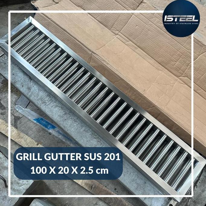 Jual Grill Gutter Stainless SUS 201 / Cover Got Stainless / Tutup ...