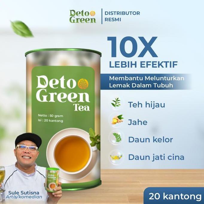 Jual Detogreen Tea VIRAL Minuman Teh Rempah Alami Pembersih Toksin ...