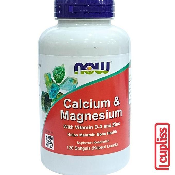 Jual NOW Foods Vitamin Cal Mag D 120 softgels Suplemen Tulang Calcium ...