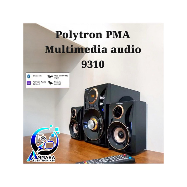 Jual POLYTRON speaker PMA9310 Multimedia Audio Speaker Portabel ...