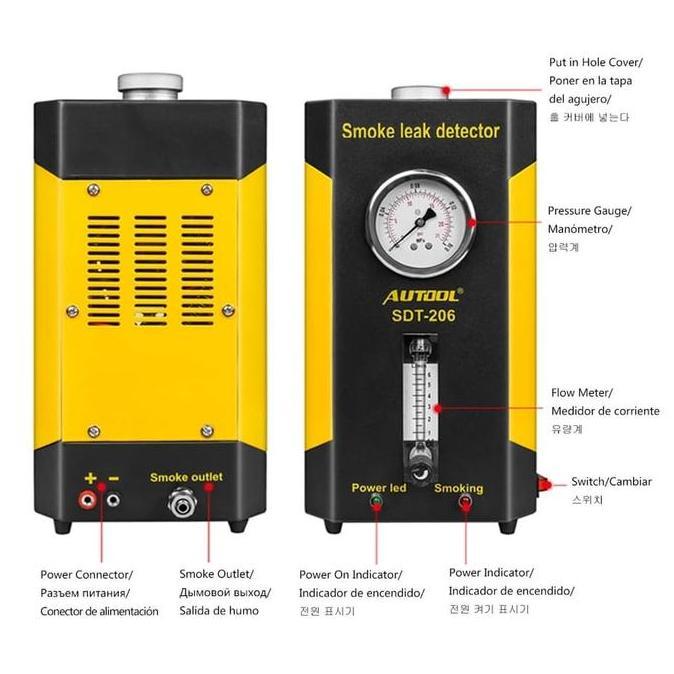 Jual AUTOOL SDT-206 Car Smoke Detector Leak Diagnostic tool of Pipe ...