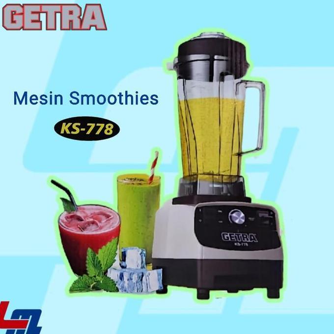 Jual GETRA Blender Kaca Heavy Duty Smoothies Machine KS-778 | Shopee ...