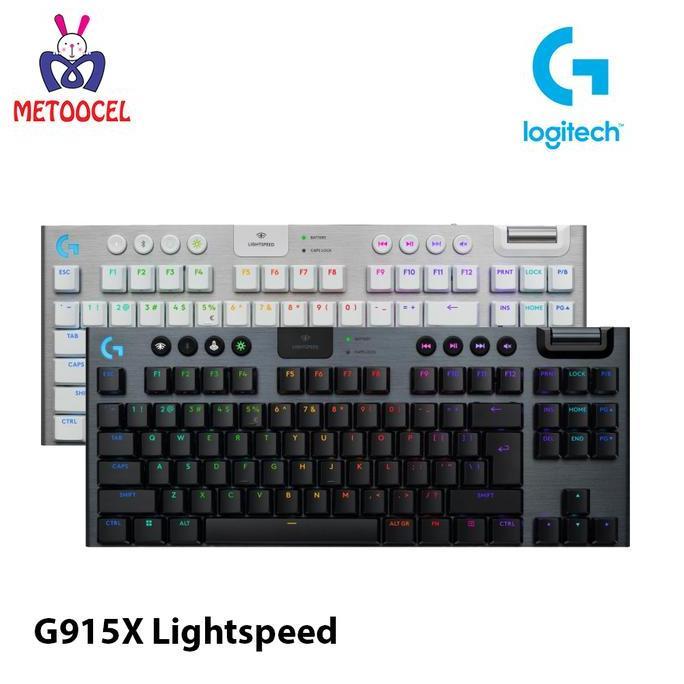 Jual Logitech G915 X LIGHTSPEED TKL Keyboard Gaming Wireless Keycap PBT ...