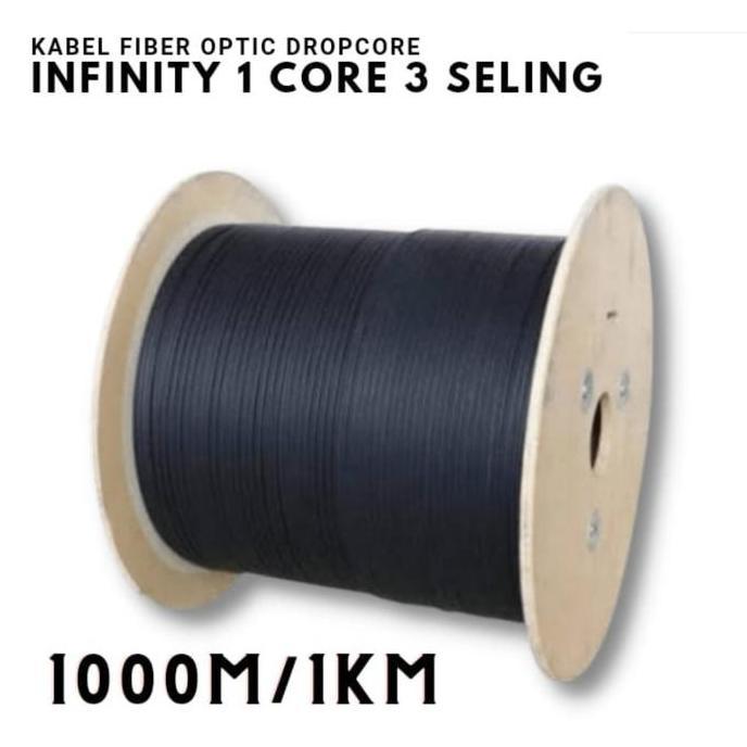Jual Infinity 3 Sling Kabel Fiber Optic Dropcore 1Core 1KM | FO Outdoor ...