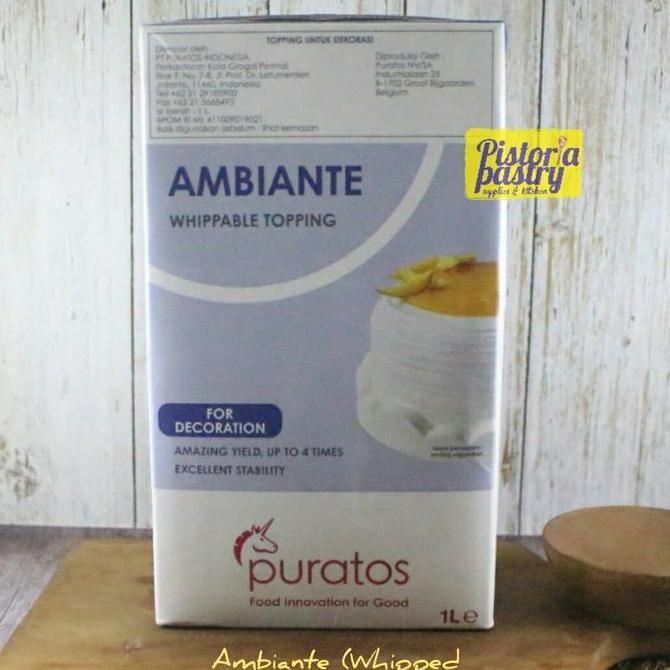Jual Ambiante Whippable Topping (Whipped Cream - Cair) | Shopee Indonesia