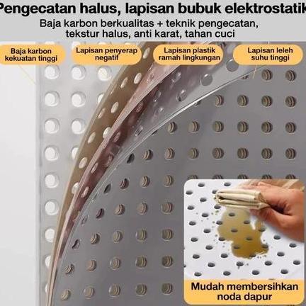 Jual Papan Lubang Logam (Metal Pegboard) 150x80cm - Rak Dinding ...