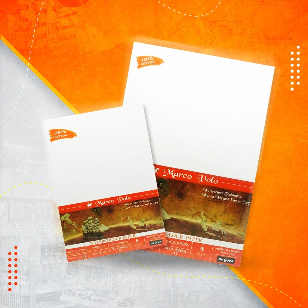 Jual [New Arrival Artland] Marco Polo Watercolour Paper 300gsm – 100% ...