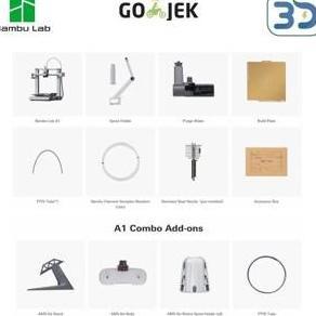 Jual Bambulab A1 High Speed 3D Printer Linear Rail Fast Print Speed ...