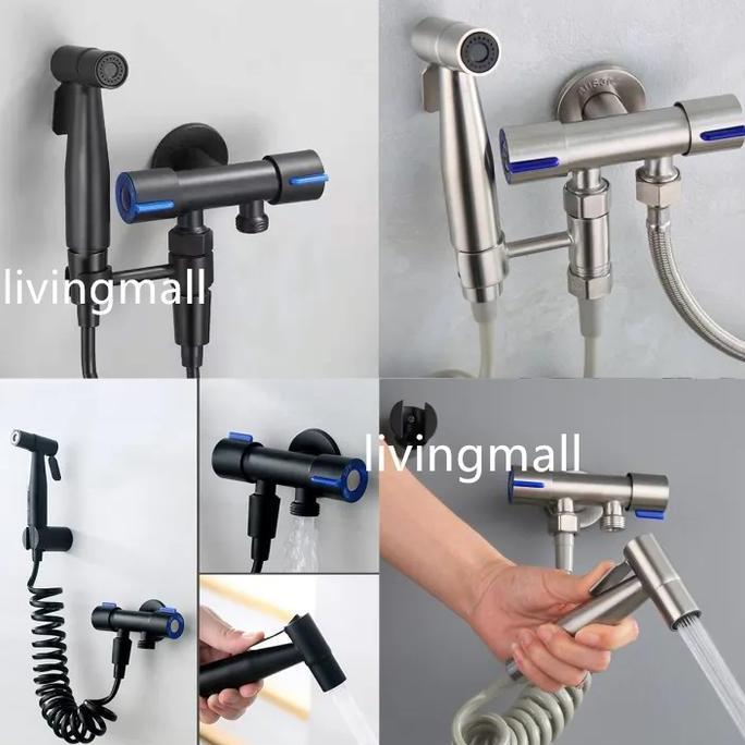 Jual Yanda535 - Sus34 Black/Silver Jet Shower Closet - Kran Cabang ...