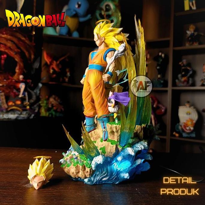 Jual Statue Action Figure Dragon Ball Son Goku Ss3 Led Infinite Studio ...
