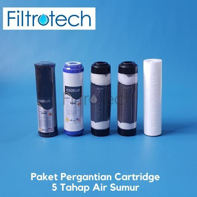 Jual Paket Catridge Filter Air Sumur Besi Tinggi 5 Tahap Terbaru ...