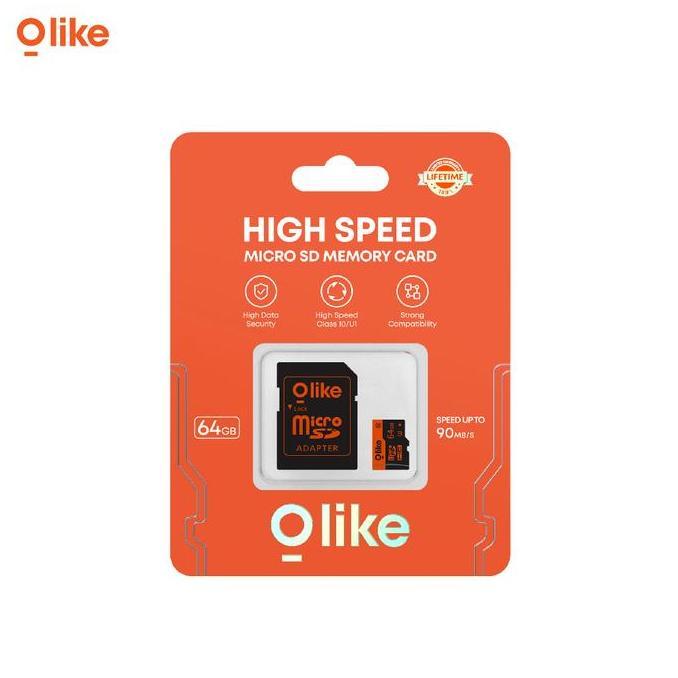 Jual New- Olike MicroSD HC 64GB Class 10 U1 - MMC Memory Card Micro SD ...