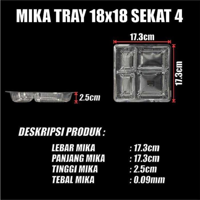 Jual TERBARU! Mika Tray Sekat 18s4 sekat 4 atau 20s5 sekat 5 atau 20s7 ...