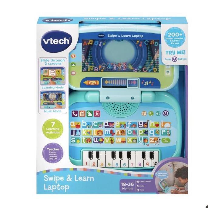 Jual Vtech Swipe & Learn Laptop Mainan Anak Interactive Original ...