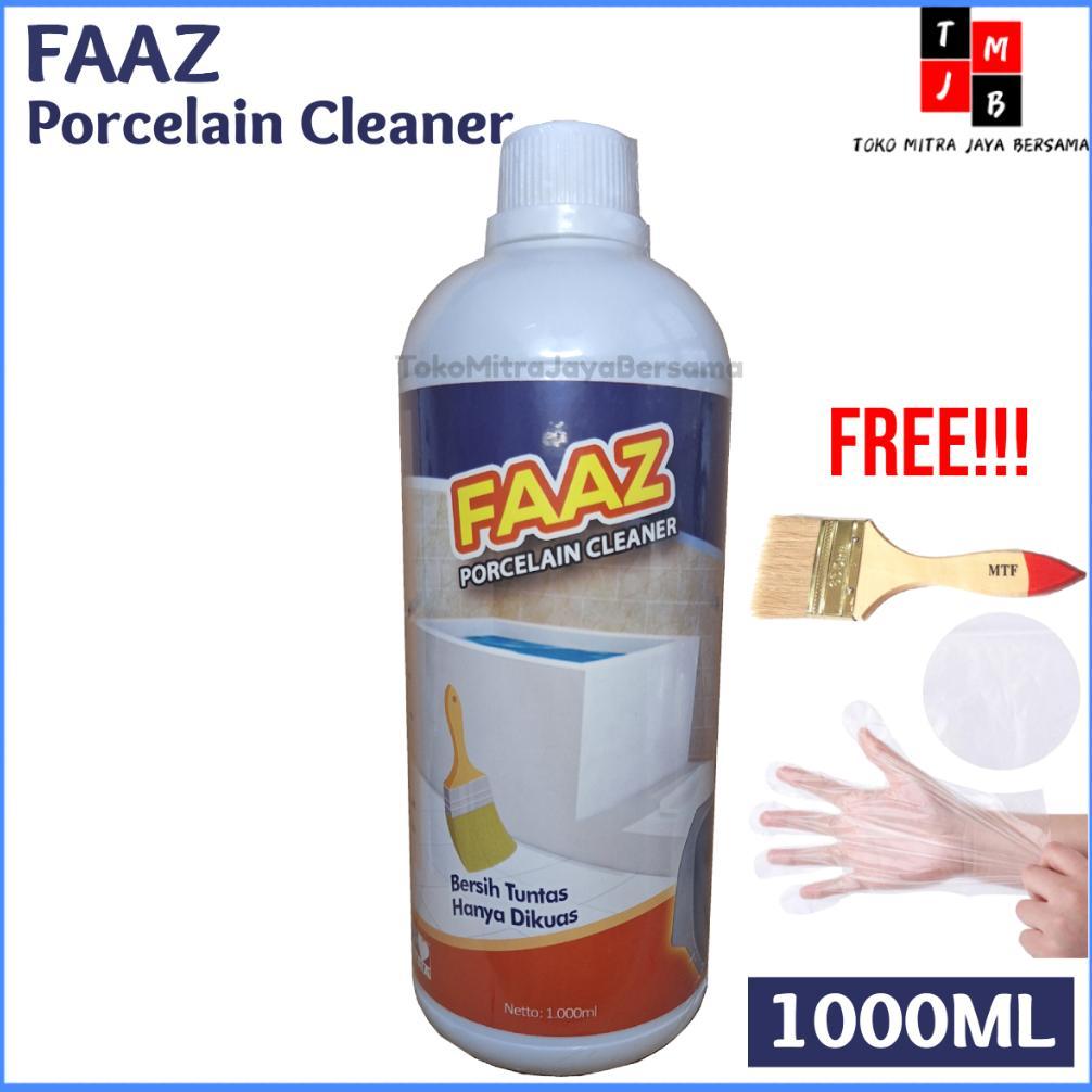 Jual FAAZ Pembersih Porcelain Cleaner 1000ml Free Kuas dan 2 Sarung ...