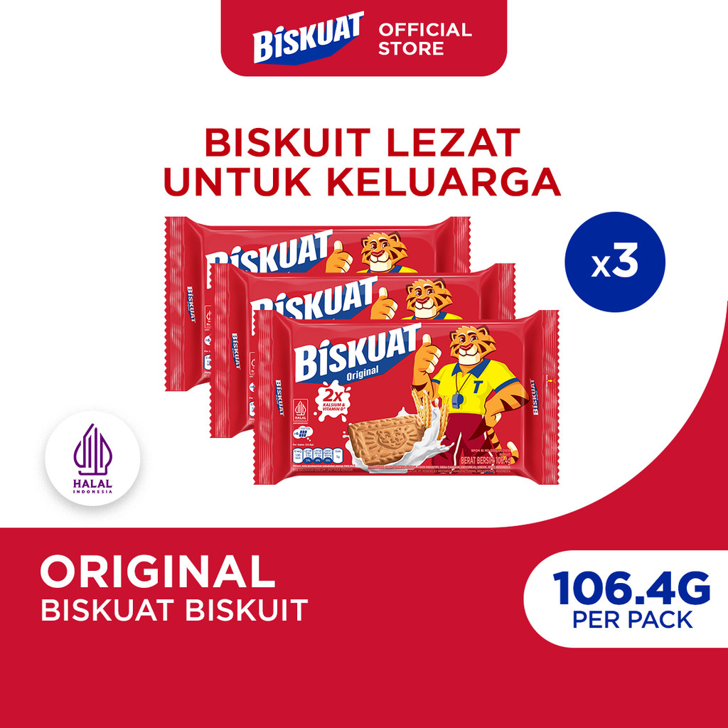Jual Biskuat Biskuit Original 106.4g (Paket isi 3) | Shopee Indonesia