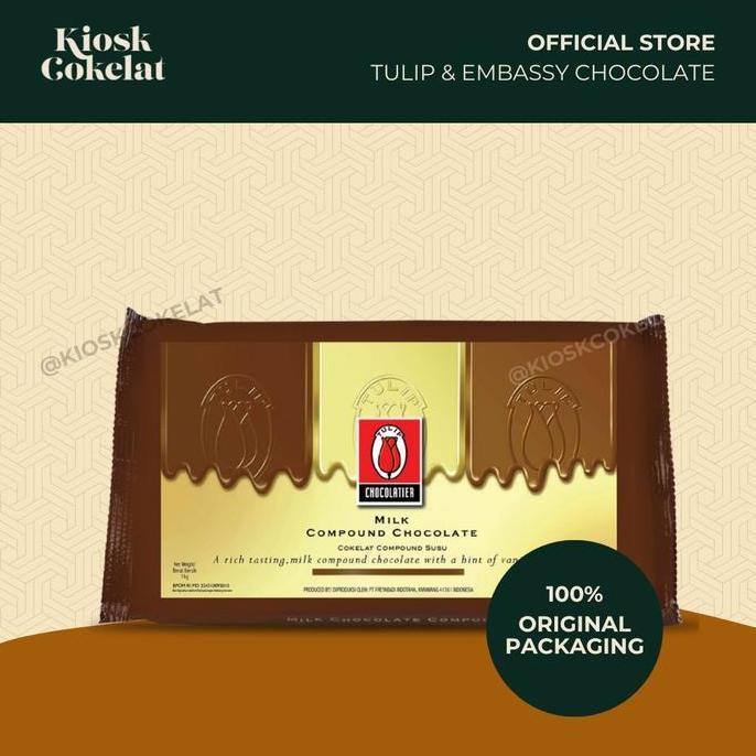 Jual Tulip Chocolatier Milk Compound Chocolate 1Kg | Shopee Indonesia