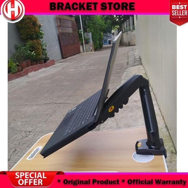 Jual Bracket monitor laptop/ tray laptop / papan laptop jepit meja Tilt ...