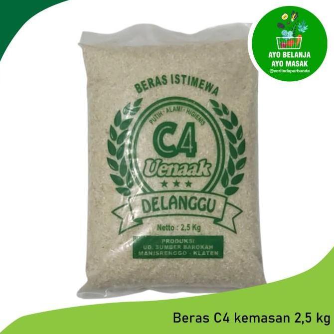 Jual Beras C4 Uenak Kemasan 2,5 kg | Shopee Indonesia