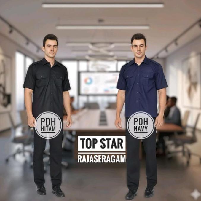 Jual Seragam Baju Kemeja Panjang Trans Net TV PDH PDL Tactical Hitam ...