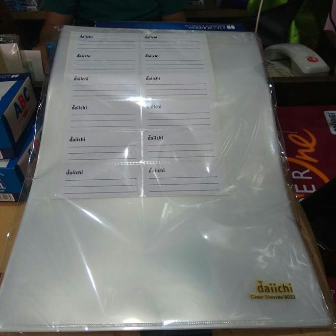 Jual Ready Map L / map bening / Clear Sleeves Daiichi ukuran F4 (isi 12 ...