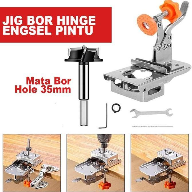 Jual VERCHASE 35mm Penanda Mata Bor Engsel Sendok Set Presisi Jig ...