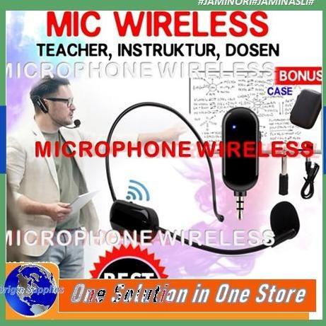 Jual Microphone Clip On Wireless Bando Instruktur Senam Guru Dosen BIM ...