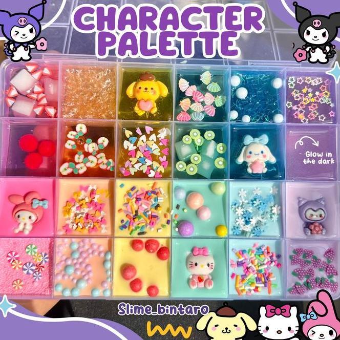 Jual Sanrio Palette By Slime Bintaro Slime Palette 24Pcs Slime Warna ...
