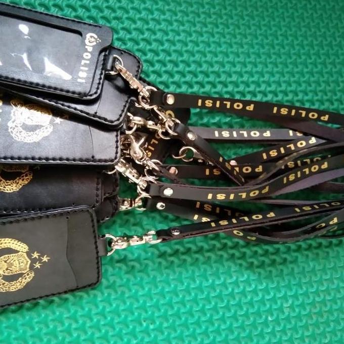 Jual kalung id card polri gantungan id card polri nametag holder polri ...