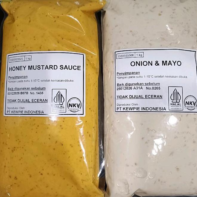 Jual Kewpie Onion Mayo Honey Mustard Sauce 1Kg | Shopee Indonesia