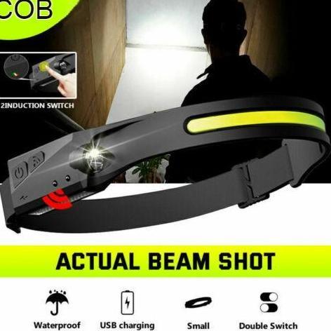 Jual Senter Kepala Led Charge Super Terang 350 Lumens Headlamp Cob ...