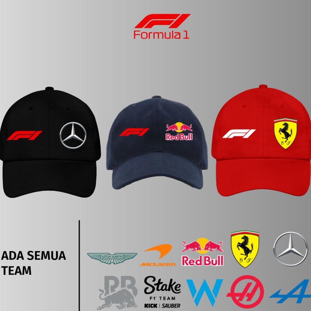 Jual ~Harga Special~ TOPI BASEBALL F1 LOGO TEAM KIRI KANAN FERRARI ...