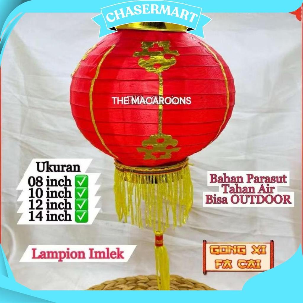 Jual Lampion Imlek Outdoor Tahan Air Warna Merah Variasi Emas / Lampion ...