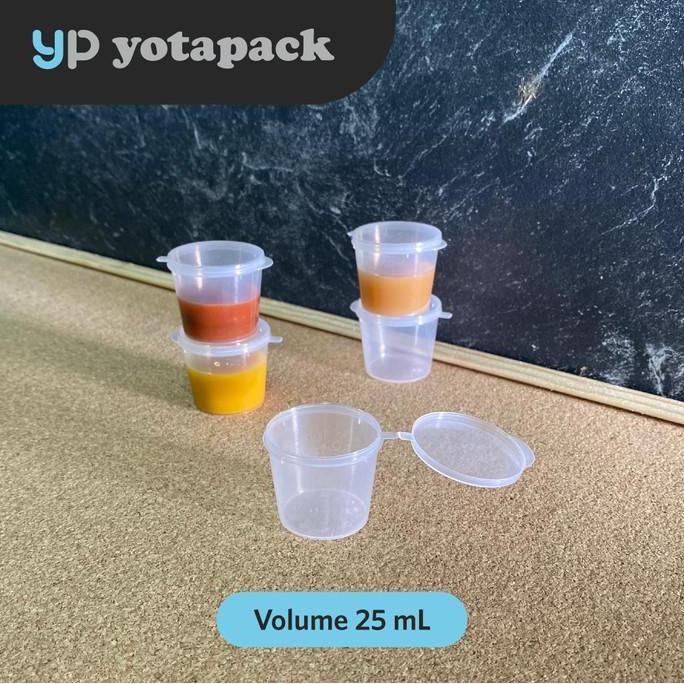 Jual Tempat Saos Plastik 25ml Thinwall/Cup Sambal/Container Saus Flitop ...
