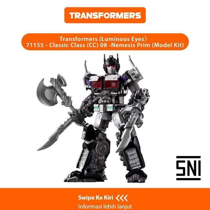 Jual BLOKEES Model Kit Transformers Nemesis Prime (Luminous Eyes) Gacha ...