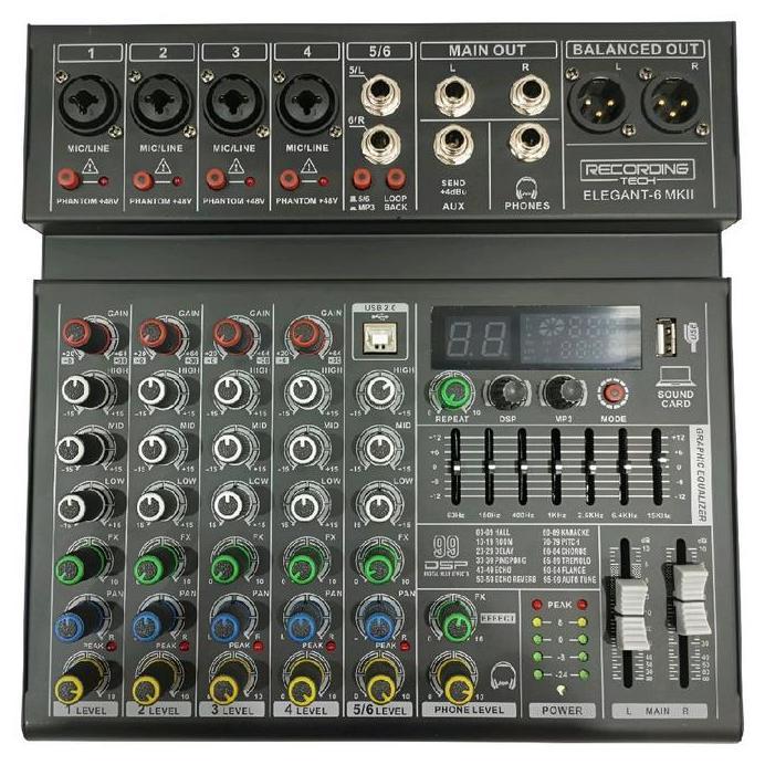 Jual Recording Tech Elegant-6 Mk2 - Professional 6 Channel Mixer With ...