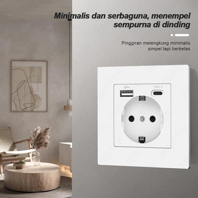 Jual Smeetek Socket Series Colokan Dinding Listrik - Stop Kontak EU 2 ...