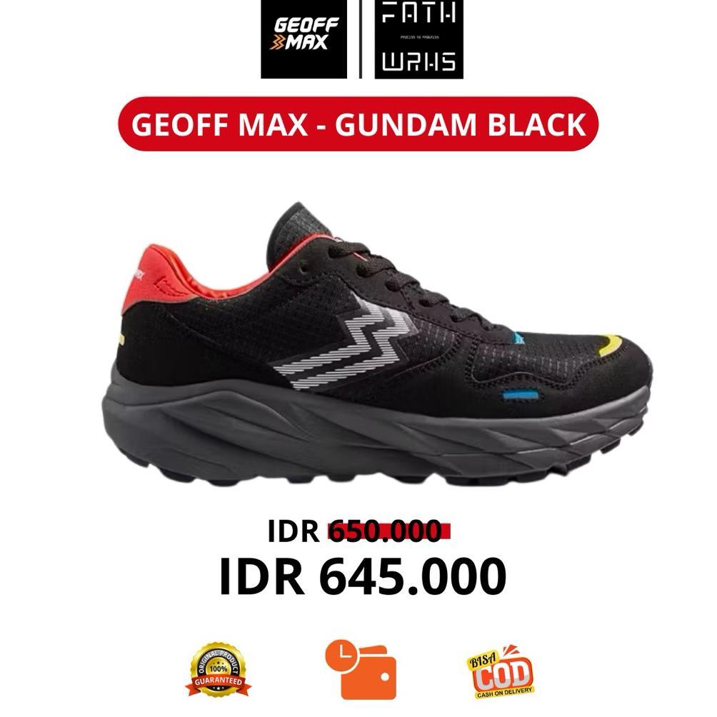 Jual Sepatu Geoff Max X Gundam Original - Wolf Vicious RX-78-2 Black ...