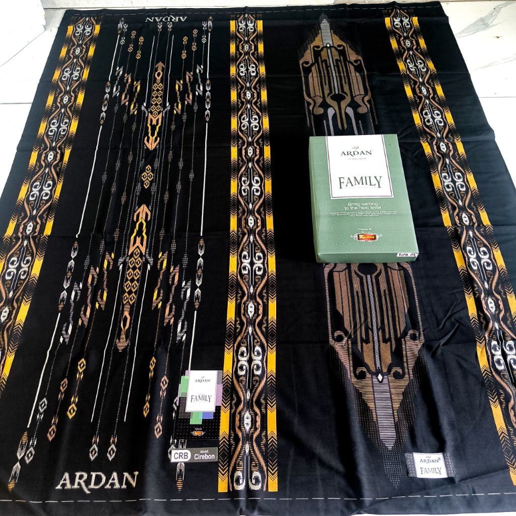 Jual Sarung Ardan Family Gold Terbaru 2025 Premium Elegan Mewah Kemasan ...