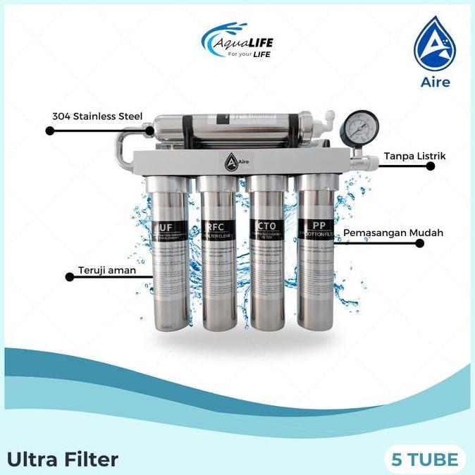 Jual Ultra Filter Penyaring Air Siap Minum anti virus bakteri UF not RO ...