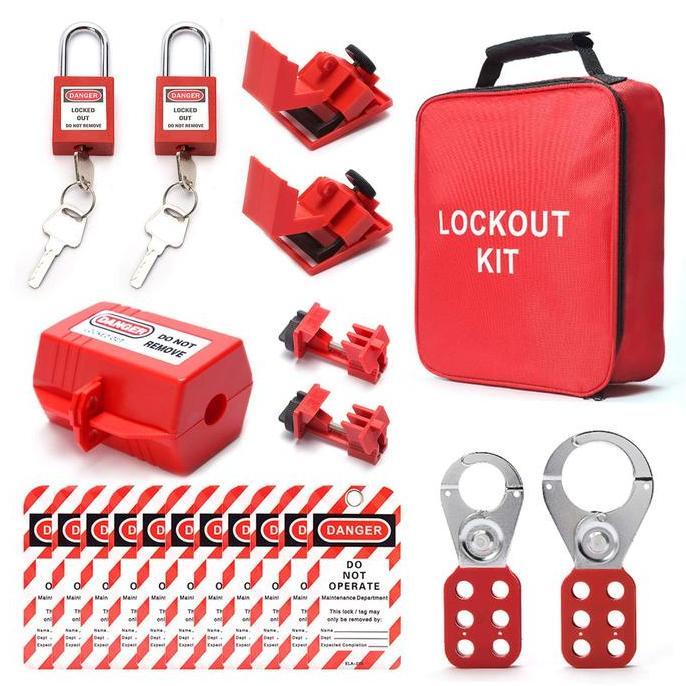 Jual CONNIE Breaker Lockout Tagout Kit Electrical Lockout Lock Set Plug ...