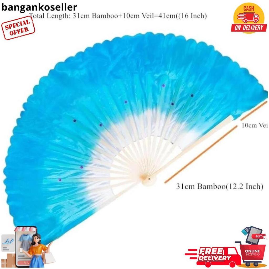 Jual Kipas Menari/Sutra Warna-Warni Untuk Tari Perut/Kipas Rumbai/Kipas ...