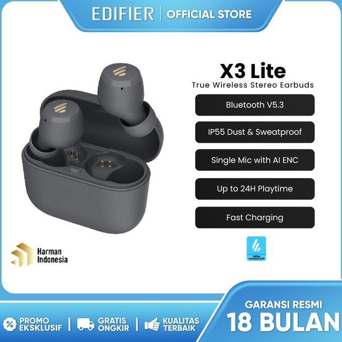 Jual Edifier X3 Lite True Wireless Stereo Earbuds Bluetooth Earphone ...