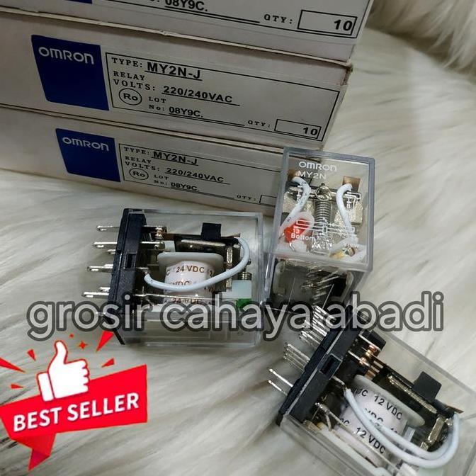 Jual relay omron original my2/my2n 12vdc 8kaki 5a original/relay my2 ...
